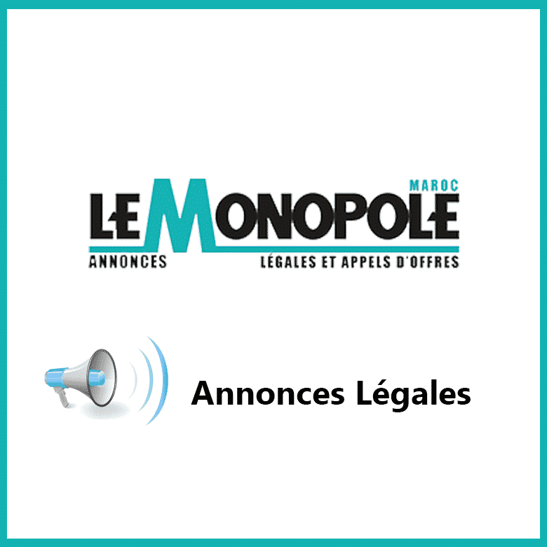 Annonce légale STE RIF CONVOY S.A.R.L. - Journal Le Monopole-Tél: 05 22 ...